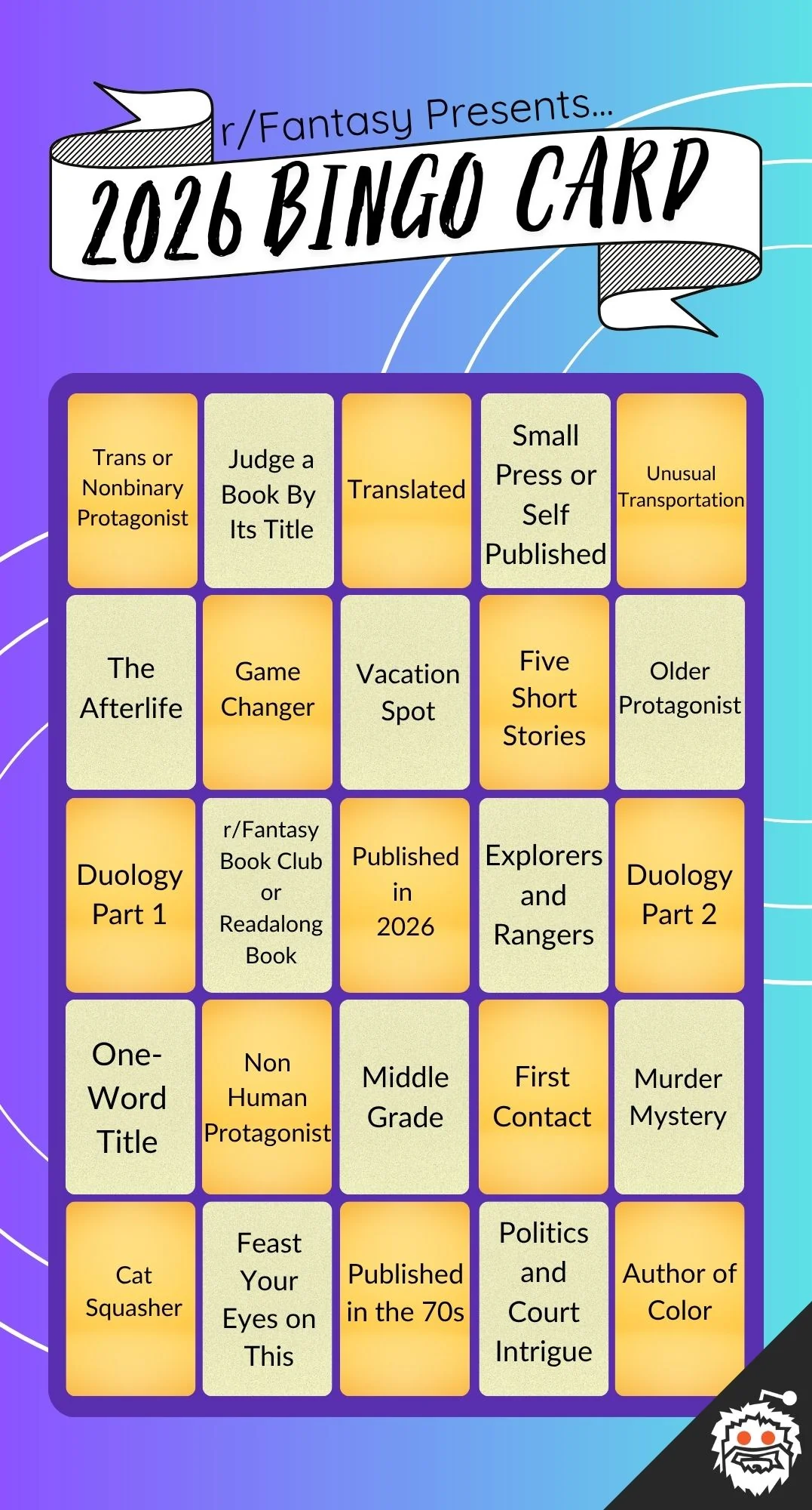 2026 r/Fantasy Bingo Guide: Progression Fantasy, LitRPG, & Gamelit ...